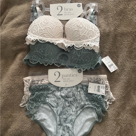 Cato | Intimates & Sleepwear | Lace Strapless Bra In White And Gray ...